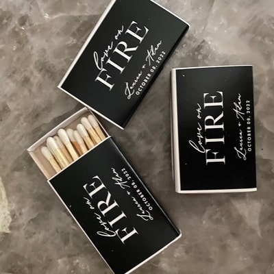 Custom Wedding Matches SET OF 50 Custom Matches the Perfect Match ...