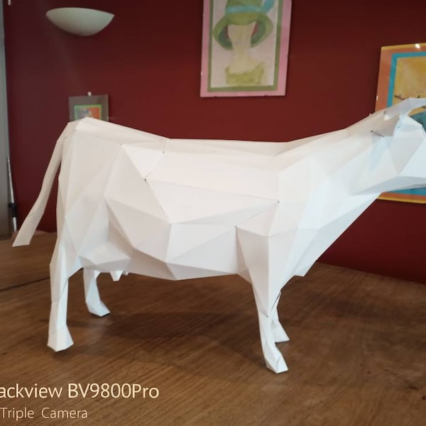 Printable DIY Template (PDF). Goose Low Poly Paper Model Template. 3D ...