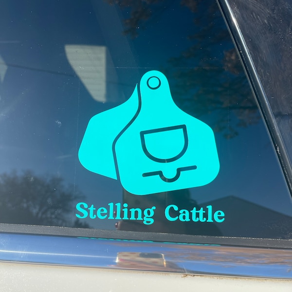 Livestock Ear Tag Brand Decal, Ear Tag Decal, Livestock Brand Truck ...