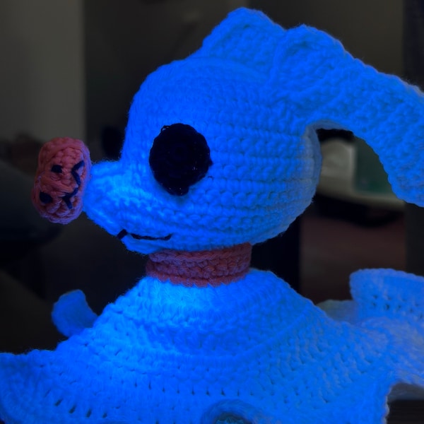 Crochet Ghost Dog Toy Pattern Amigurumi Zero Rag Doll - Etsy
