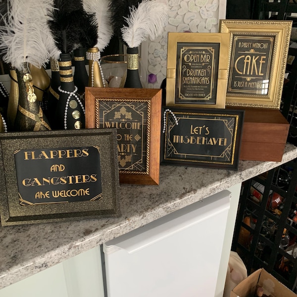 Welcome to the Roaring 20s, Great Gatsby Party Sign, Roaring 20s Party ...