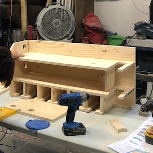 French Cleat Router Storage Shelf, DIY Woodworking Plans Router With ...