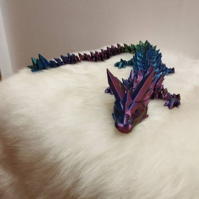3d Printed Articulated Skeleton Dragon, Flat Wings Skeleton Dragon ...