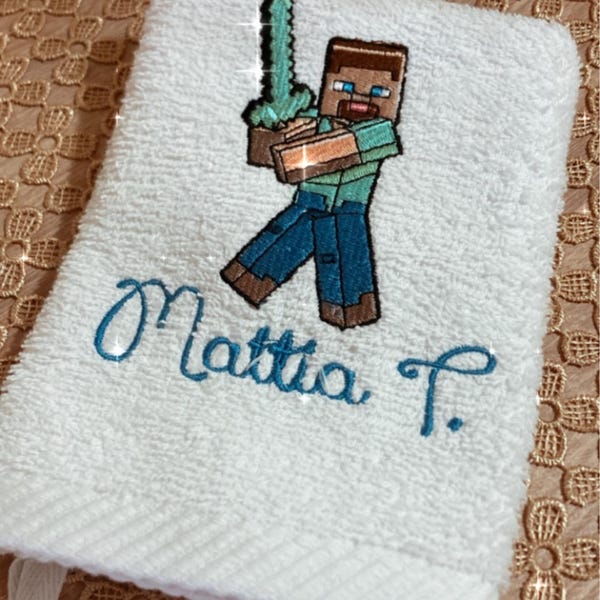 Gamer Alex Embroidery File Pixel Art Pattern, Video Game Character ...