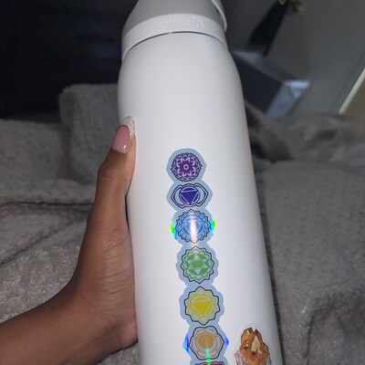 Chakra Holo Vinyl Waterproof Stickers Laptop Decal Hydro Flask Chakra ...