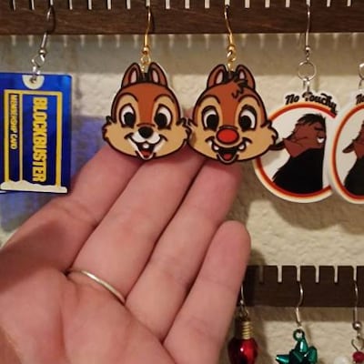 Glow in the Dark Disney Channel Logo Statement Earrings Disney Channel ...