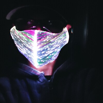 LED Mask Cyberpunk Mask Rave Mask Burning Man Outfit Rave Mask Rave ...