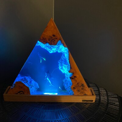 Nigth Light , Resin Lamp, Epoxy Lamp, Resin Lamp, Resin Night Light ...