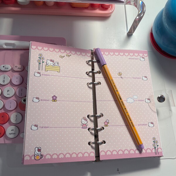 Planner Kit Cute Kawaii Printable Personal Planner Weekly Planner ...
