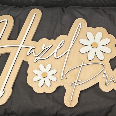 Stacked Custom Name Sign, Wood Name Sign, Nursery Letters, Letter Wall ...