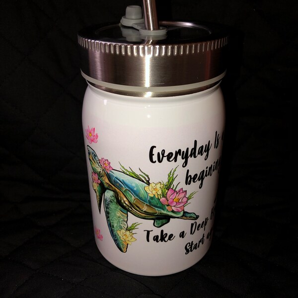 Sea Turtle With Lotus Png Sublimation Design, Sea Turtle Png, Sea ...