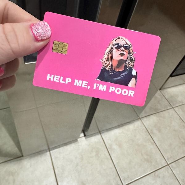 Treat Yo' Self Credit Card Skin, Sparkly Credit Card Skin, Credit Card ...