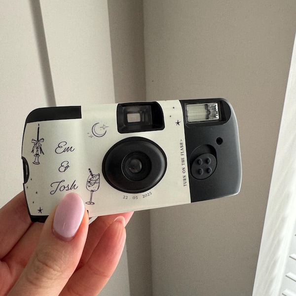 WRAP ONLY B&w- Custom Kodak Disposable Camera Wrap - Custom Camera ...
