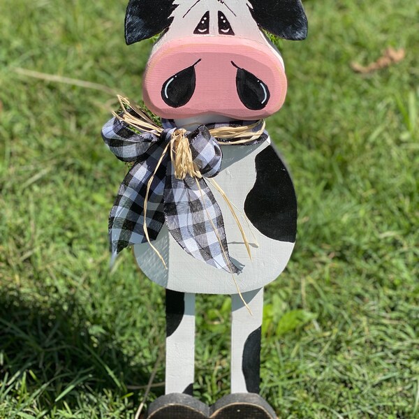 E-PATTERN Critter Stick Leg Collection Small Cow Stander Wood Craft DIY ...