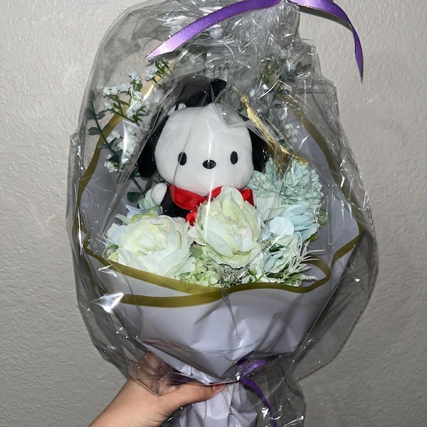 Sanrio Pochacco Bouquet, Sanrio Heart Series, Sanrio, Sanrio Plush, Sanrio Gifts, Kawaii Sanrio ...