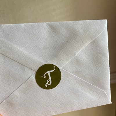 Monogram Sticker, Initial Sticker Envelope, Wedding Invitations Labels ...