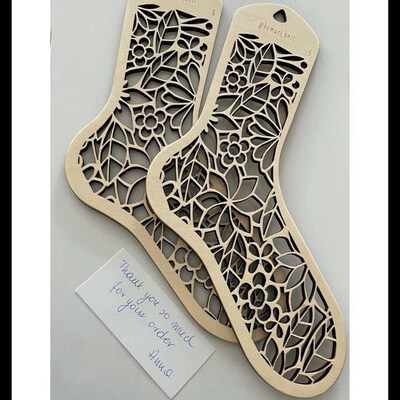 Sock Blockers, Wooden Sock Form, Sock Stretcher, Blocking Hand Knitted ...