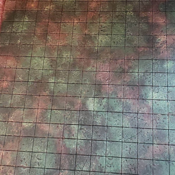 Handmade Reversible Battle Grid Board: Dual Terrain Dnd RPG Scenery ...