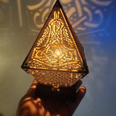 Viking Shadow Lantern Norse Thor Hammer Mjolnir Pegan Night Light - Etsy