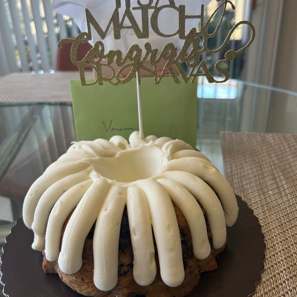 Match Day Cake Topper-doctor Graduation Gift-custom Dr. Cake Topper ...