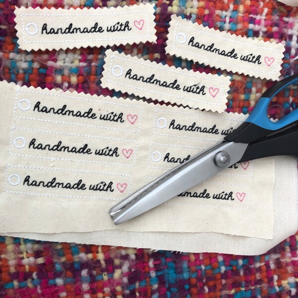 Machine Embroidery Design -ITH Handmade With Love Raggy Hanging Tag ...