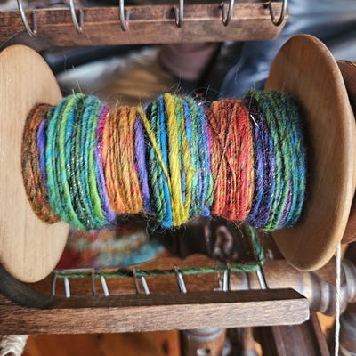Fireworks Wool Batt, Art Batt, Black Merino Batt, Art Yarn, Spinning ...