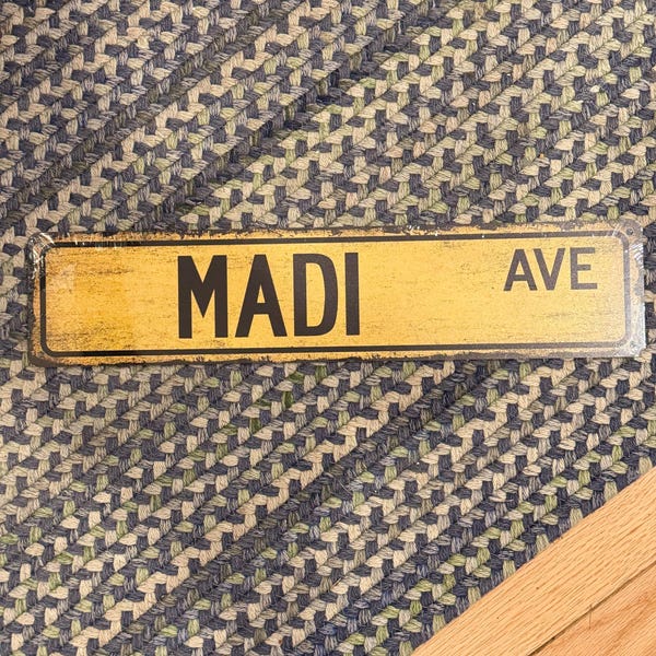 Custom Street Sign, Metal Street Sign, Custom Arrow Sign, Personalized ...