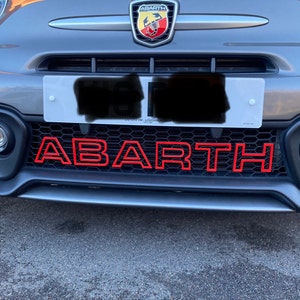 Abarth Grille Letters - Etsy