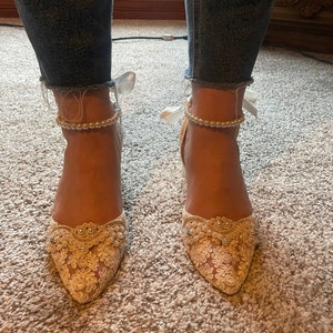 Rose Gold Rock Glitter Flats With Back Satin Bow Fall Wedding Shoes ...