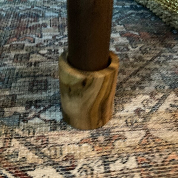 4 Log Risers--3" Lift--1 7/8" Dia Leg Opening--elm Wood--sturdy Blocks ...