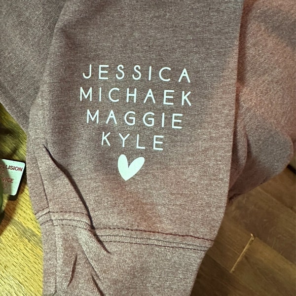 Custom Mama Sweatshirt With Date and Children Name on Sleeve, Mama ...
