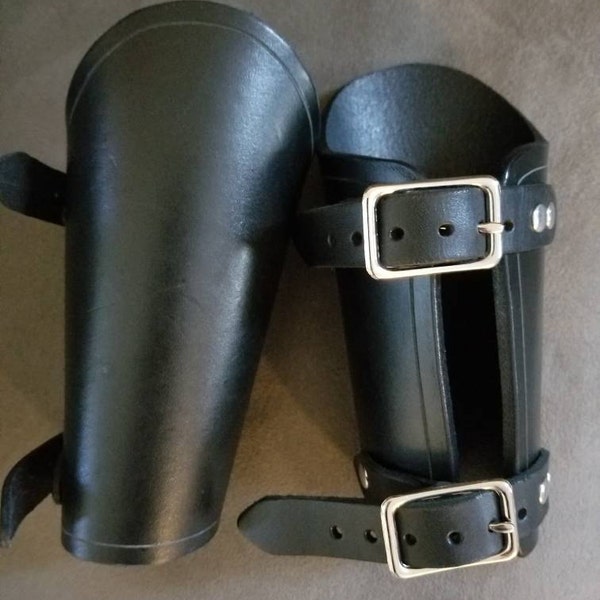 Buckled Leather Bracers - Etsy