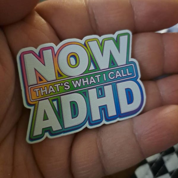 Now Thats What I Call ADHD Vinyl Sticker - Funny Retro 90s Decal - Etsy