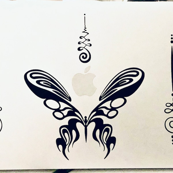 Simple Unalome Symbol Decal for Car Tumbler Laptop Wall | High Quality ...