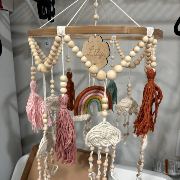 Hot Air Balloon Wall Hanging, Macrame Baby Air Balloon Dream, Gift for ...