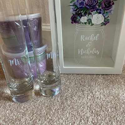 Personalized Wedding Sand Ceremony Shadow Box or Set, Unity Sand ...