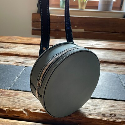 Leather Circle Bag Pattern Round Bag Template Pdf Leather Bag Pattern ...