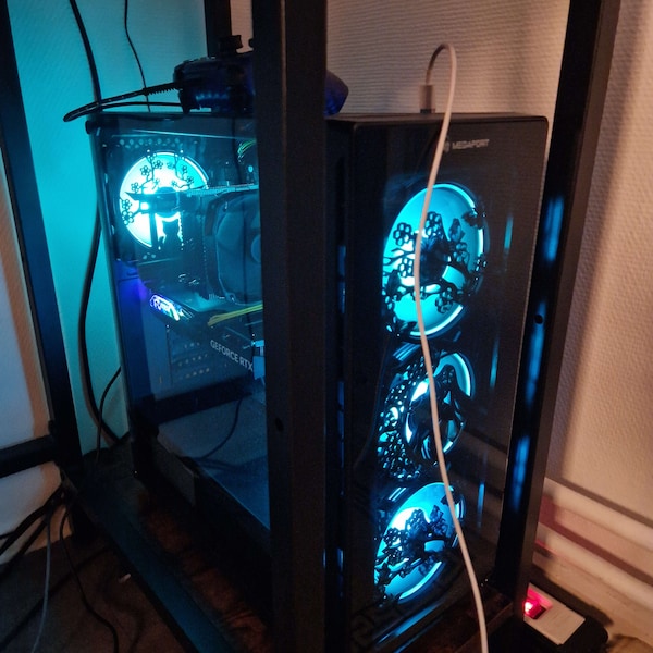 Crescent Anime Girl - Computer Fan Shroud/ Grill /cover - Custom 3D ...