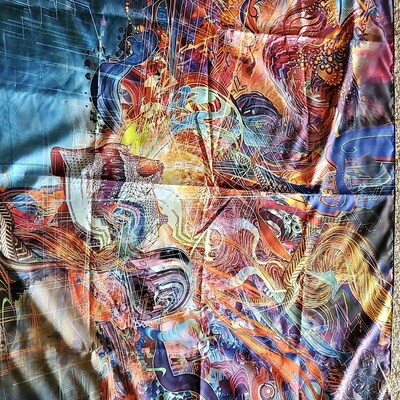 Android Jones Forward Escape Dave Tipper Tapestry by Third Eye ...