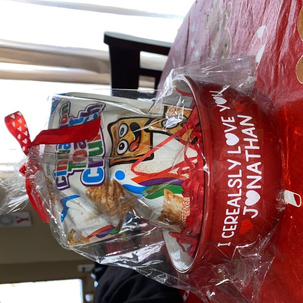 Valentine's Day Cereal Bowl or Anniversary Gift Bowl - Etsy