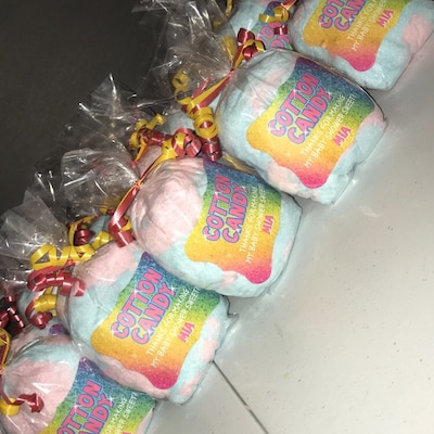 Rainbow Cotton Candy Stickers, Labels for Cotton Candy Favors, Circus ...