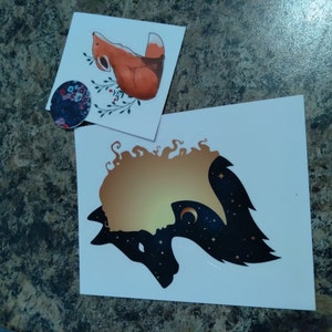 Watercolor Fox Vinyl Sticker, Fox Sticker, Best Friend Gift, Laptop ...