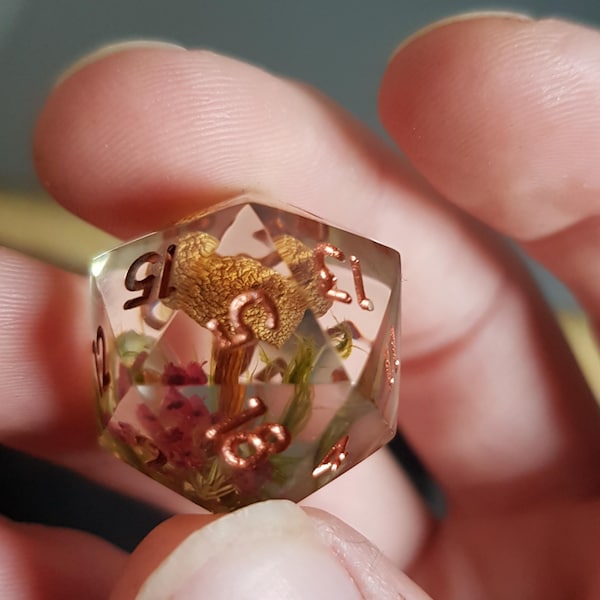 Dandelion Seed Puff Giant D20 Dice Mega D20 Rpg Dice Dnd Dice With ...