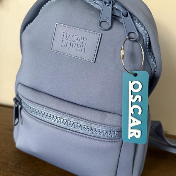 Acrylic Bag Tag Keychain 3D Keychain Acrylic Name Tag Bag Tag Luggage ...