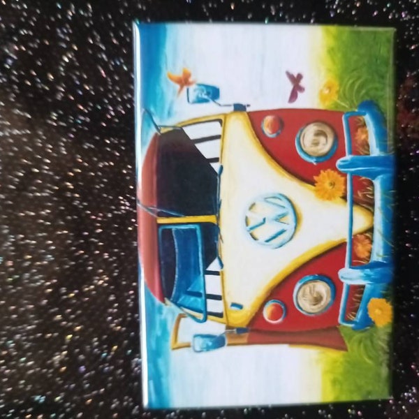 Original Robot Themed Fridge Magnet - "rockin' Robot" (heavy Metal ...