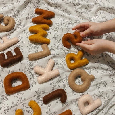 Felt Alphabet / Felt Letters / Felt Alphabet Letters / Educational Toys ...