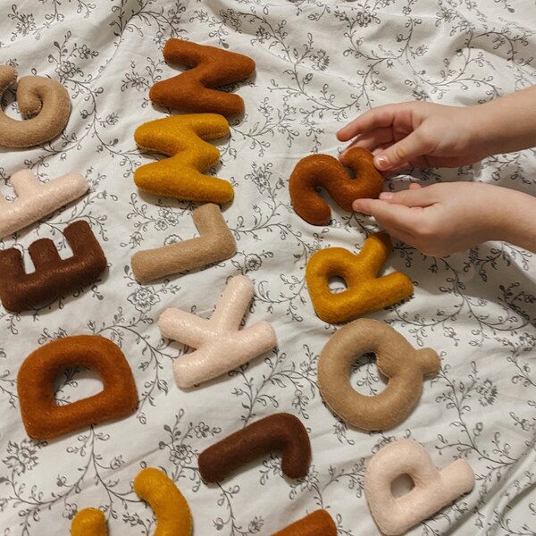 Felt Alphabet / Felt Letters / Felt Alphabet Letters / Educational Toys ...