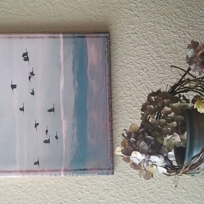 MEERWEH DUO Maritimes Bild auf Holz Leinwand Kunstdruck Meer - Etsy.de