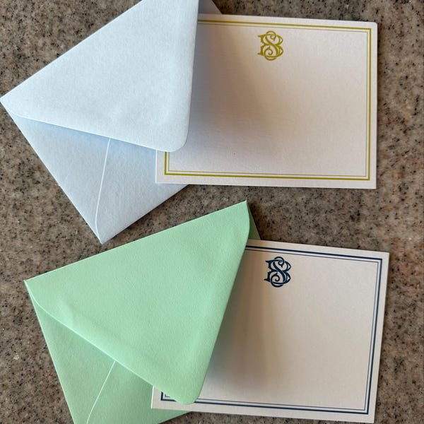 Personalized Stationary, Monogram Stationary, Custom Monogrammed ...