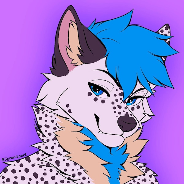 Fursona Coloring Page: Smirk PFP Icon Base (PSD File) - Etsy